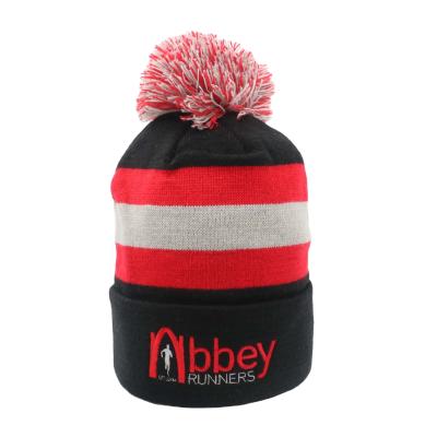 China Sombrero bordado a medida Sombrero de punto para accesorios de invierno Tipo de patrón en venta