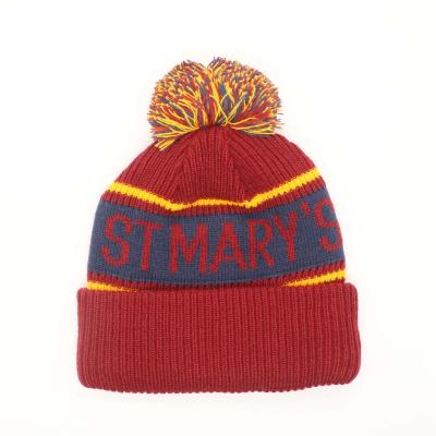 Cina Aggiornate i vostri accessori invernali con cappelli Pom Pom a maglia e rivestimento in lana acrilica al 100% in vendita