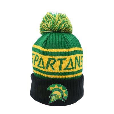 Cina Cappello a maglia invernale 100% acrilico morbido con logo a ricamo personalizzato per sport invernali in vendita