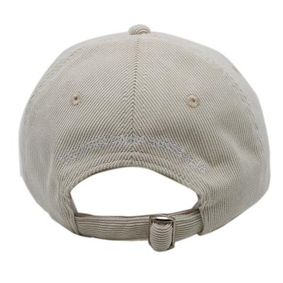 Cina Eco Custom Designer Embroidery Logo Vintage Sport Corduroy Papa' Cappello Piano 58cm in vendita