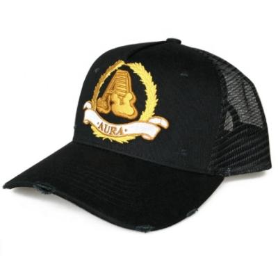 Cina Griglia per cappelli da camion di lusso ricamata a 5 pannelli per sport estivi 58cm in vendita