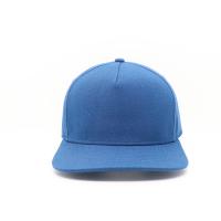 China Custom RPET Canvas Structured Flat Bill Snapback Baseball Cap 8 oz 12 oz for sale