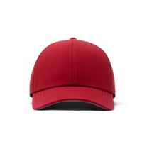 China Custom 6 Panel Snapback Cap Curved Brim Rubber Patch Laser Perforated Holes Adult Size 58cm for sale