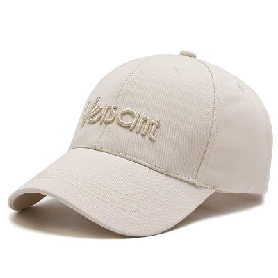 Cina Stripe 3D ricamato OEM Logo personalizzato 6 pannello strutturato Pre-curva bordo cotone Twill cotone organico tessuto sportivo baseball cappello in vendita