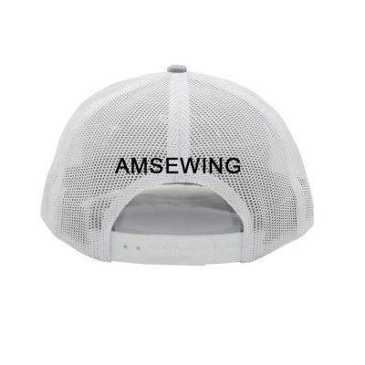 China Unisex Heather Grey Trucker Hat Breathable Waterproof Snapback Personalized for sale
