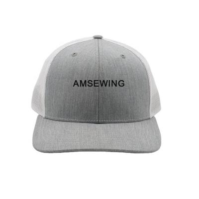 China Unisex Heather Grey Trucker Hat Breathable Waterproof Snapback Personalized for sale