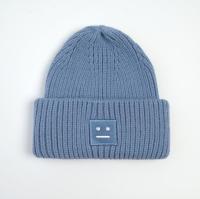 China Custom RPET Recycled Polyester Knitted Beanie Hat Eco-Friendly Winter Cap with Logo Embroidery for sale