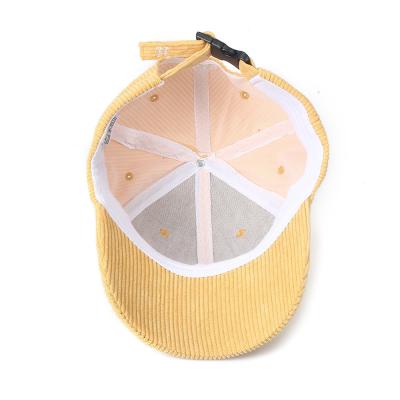 Cina Winter Gorras Baseball 6 pannello ricamo corduroy cappello padre strutturato impermeabile in vendita