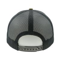 China Custom Logo Mesh Trucker Cap 6 Panel Hat Cotton Polyester 58cm Size for sale