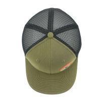 China Custom Logo Mesh Trucker Cap 6 Panel Hat Cotton Polyester 58cm Size for sale