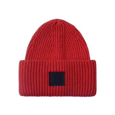 China Fabric Feature COMMON Recycled Material Eco Friendly 100%RPET Yarn Beanie Knitted Hat for sale