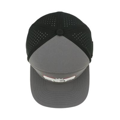 Cina Adulti Custom 6 pannelli gomma PVC Logo impermeabile Taglio laser forato buco perforato cappello in vendita