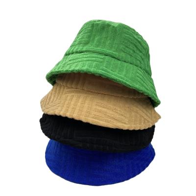 China Customized Logo Small Order RPET Towel Organic Cotton Bamboo Fabric Fishing Bucket Hat for sale