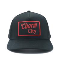 China Custom Embroidered Cotton Mesh Trucker Hats 5-Panel Snapback Adjustable for sale