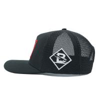 China Custom Embroidered Cotton Mesh Trucker Hats 5-Panel Snapback Adjustable for sale