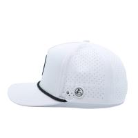 China Breathable Waterproof Golf Hat Polyester Adjustable 5 Panel with 3D Embroidery for sale