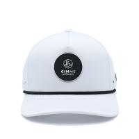 China Breathable Waterproof Golf Hat Polyester Adjustable 5 Panel with 3D Embroidery for sale
