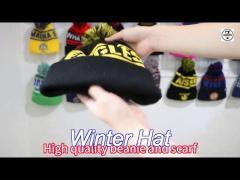 Gepersonaliseerd Logo Mannen Vrouwen Gebreide Hoed Sets 3 PCS Beanie Sjaal Sokken Sets Neck Warm Hoed