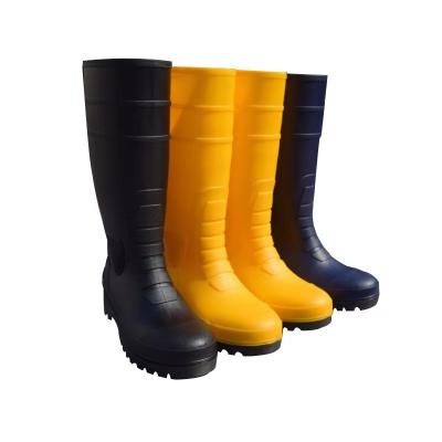 China Steel Toe custom waterproof duck hunting rubber safety rain boots outdoor factory