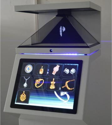 China Holograma 3D personalizado Pirâmide Display Vitrine Publicidade interativa for sale