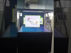 180° просмотр 3D голографический рекламный дисплей Витрина 84 дюйма