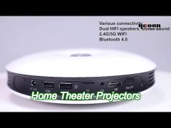 LED Home Cinema Teatro Projetores de Filmes Digitais 4k 3D DLP Escritório UFO em forma