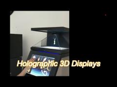 Holograma 3D personalizado Pirâmide Display Vitrine Publicidade interativa