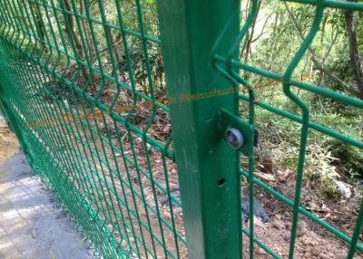 Cina Sicurezza quadrata verde del metallo della posta che recinta scalata anti- per il materiale da costruzione in vendita