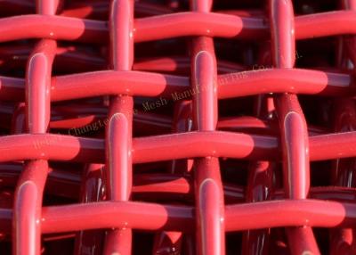 Cina Rete metallica tessuta rossa del carbonio del PVC CoatedHigh per la macchina del vaglio oscillante estraente e in vendita