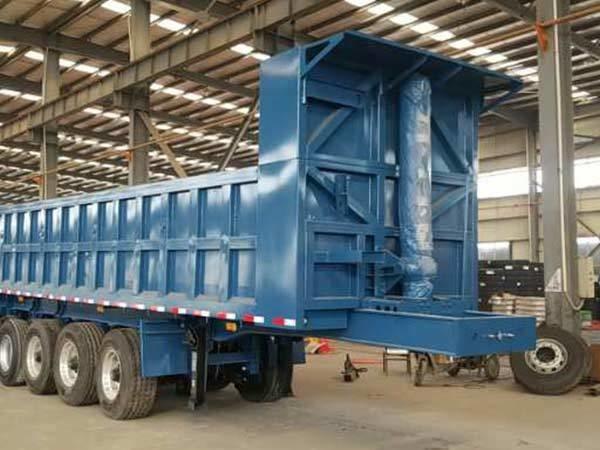 Quality 25CBM-45CBM Tipper Semi Trailer For Mining And Construction for sale