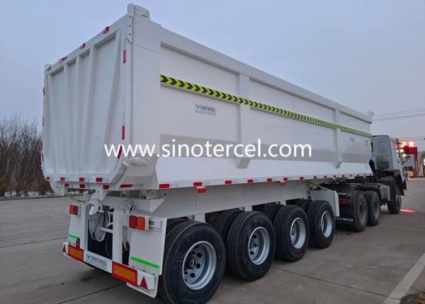 Quality Transportation Tipper Semi Trailer SGS BV Hydraulic Tipper Trailer for sale