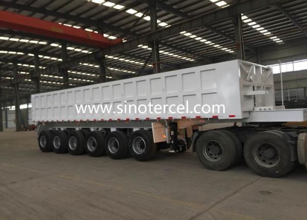 Quality Steel Transportation Semi Tipper Truck Tri Axle Semi Tipper Trailer for sale