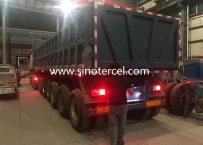 China Hydraulic Semi Tipper Trailer Tri Axle Semi Tipper For Transportation for sale