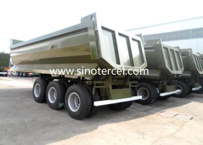 China OEM Steel Tipper Semi Trailer ISO SGS With Hydraulic System for sale