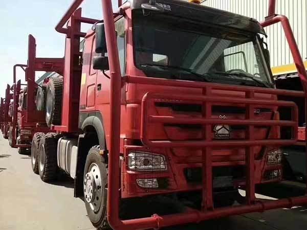 Quality 30t-60t Log Semi Trailer Wood Semi Log Trailer For Timber Transport for sale