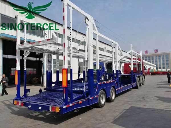 China 80000kg Car Carrier Semi Trailer Car Hauler Trailer For Semi Truck supplier