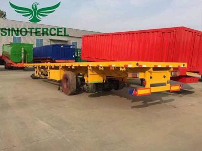 Quality 315 80R22.5 Flat Bed Trailer Full Trailer 20 Ton High Tensile Low Alloy for sale