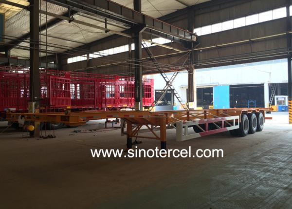 Quality 12Pcs Tyre 40 Ft Semi Trailer 7 Tons 2 Axle Semi Trailer for sale