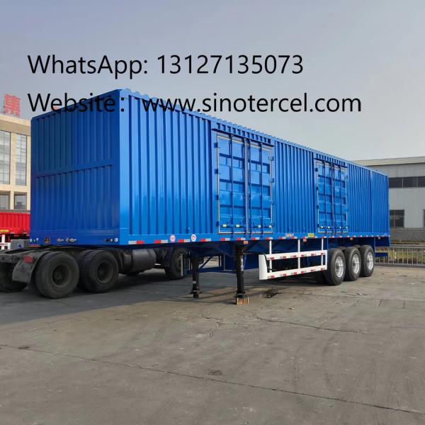 Quality Easy Loading Unloading Box Semi Trailer 53ft Cargo Semi Trailer 3Axles For 50 for sale