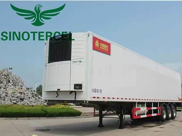 Quality Frozen Food Refrigerated Semi Trailer 39000kg Semi Freezer Trailer For for sale