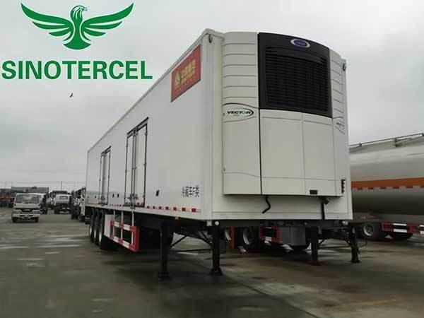 Quality Frozen Food Refrigerated Semi Trailer 39000kg Semi Freezer Trailer For for sale