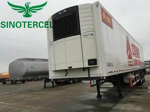 Quality Frozen Food Refrigerated Semi Trailer 39000kg Semi Freezer Trailer For for sale