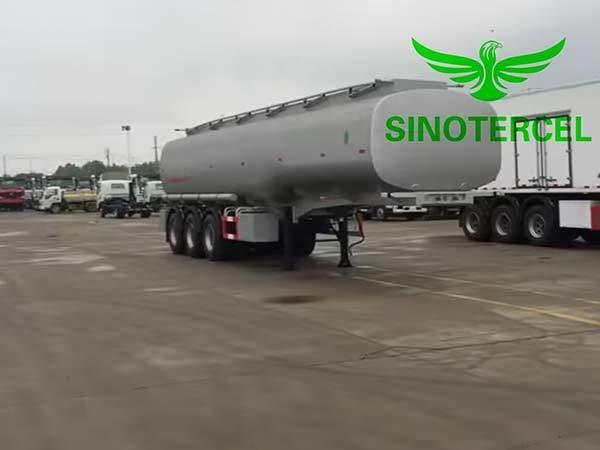 Quality 3 Axles Fuel Tank Semi Trailer 50cbm Oil Tanker Trailer Mn Steel for sale