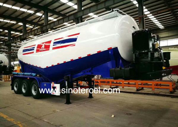 China 35CBM-60CBM Bulk Cement Semi Trailer 45T Bulk Cement Tanker Trailer supplier