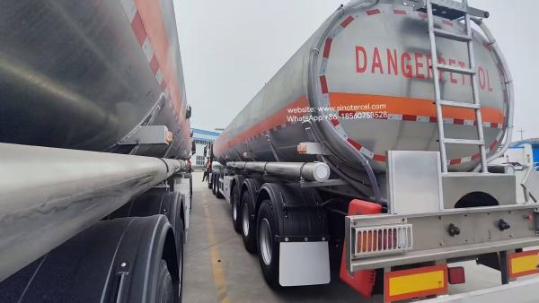 Quality 40CBM petroleum tanker Semi Tanker Trailer 3 axles 7-compartment for sale