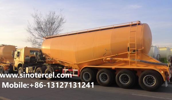 Quality 4 Axles Bulk Cement Semi Trailer 60000 Liters Cement Bulker Trailer for sale