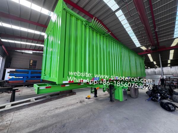 Quality 60 Ton Enclosed Box Semi Trailer with High-Strength Steel Body for sale