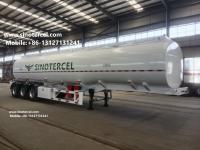 Quality 35CBM 3 Axle Fuel Tank Semi Trailer with ABS Option manufacturer