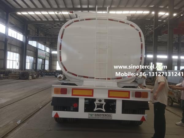 Quality 35CBM 3 Axle Fuel Tank Semi Trailer with ABS Option for sale