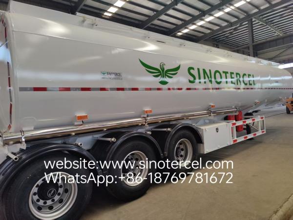 Quality 3 Axle Fuel Tank Semi Trailer 30-60CBM Capacity for sale